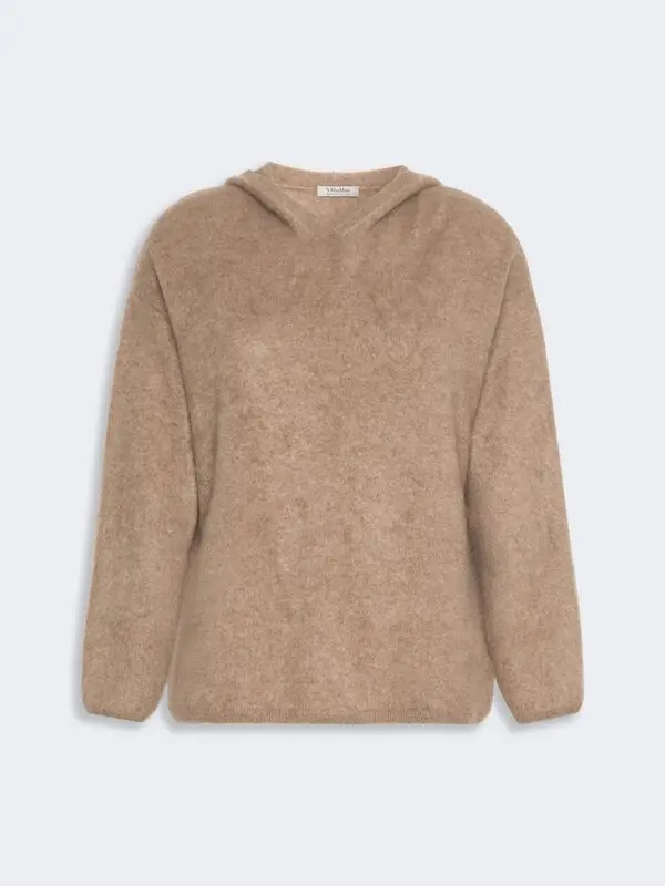 Max Mara Brushed Cashmere Hoodie - Clay