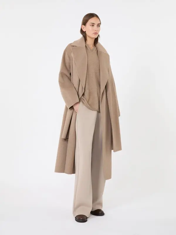 Max Mara Brushed Cashmere Hoodie - Clay