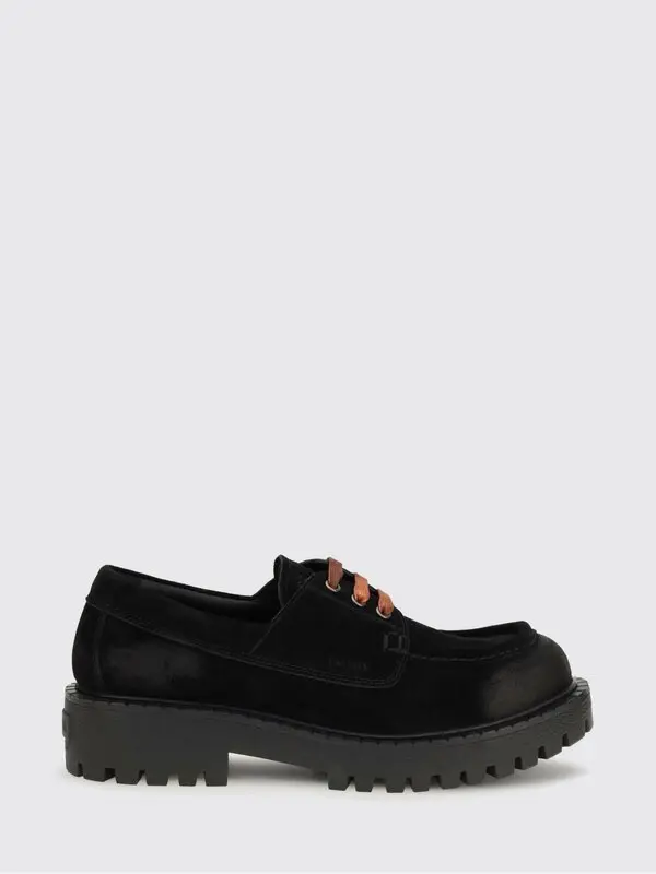 Prada Suede Brogue Shoes With Lug Sole