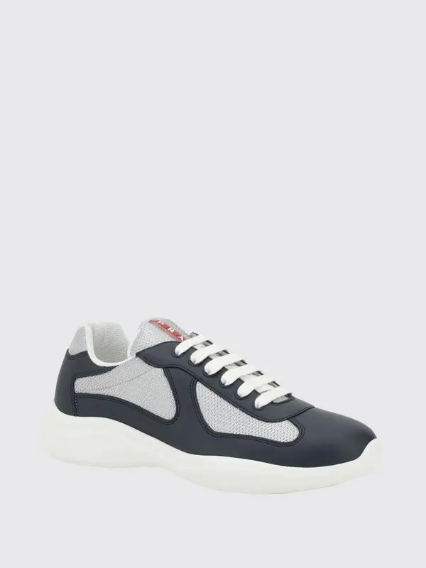 Prada Calf Leather Sneakers - Blue