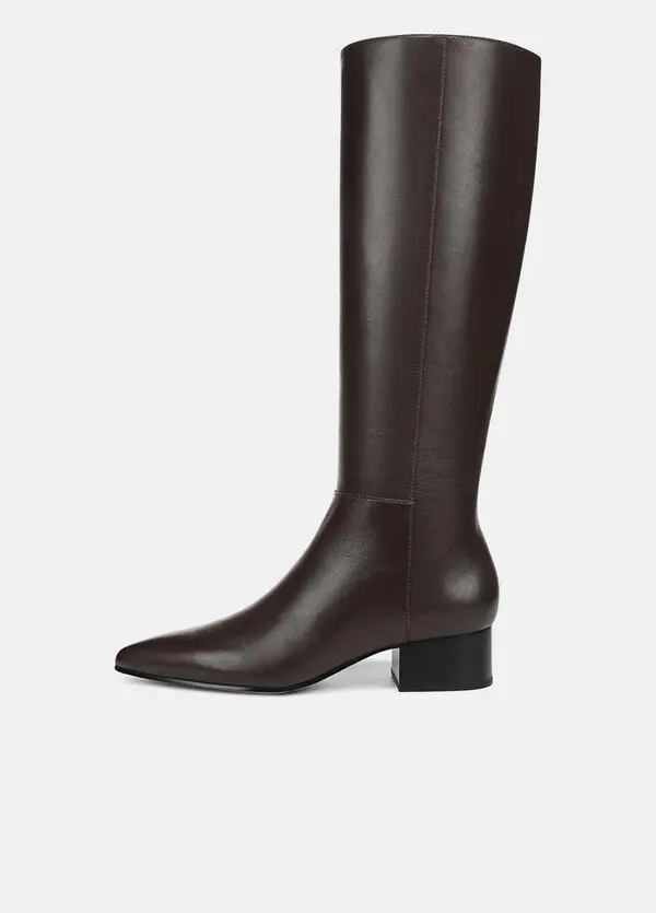 Vince Adan Leather Knee Boot - Ganache