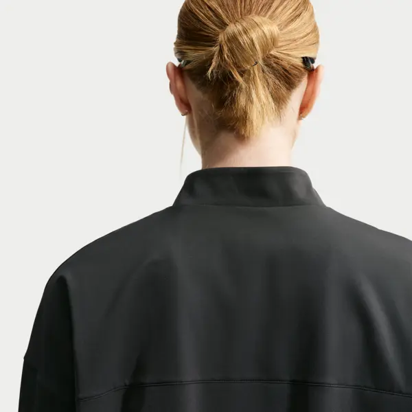 Nike 24.7 Perfectstretch Dri-fit Uv Protection Oversized Bomber Jacket - Black