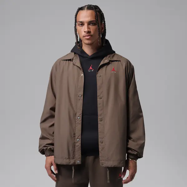 JORDAN Brooklyn Coaches Jacket - Brown
