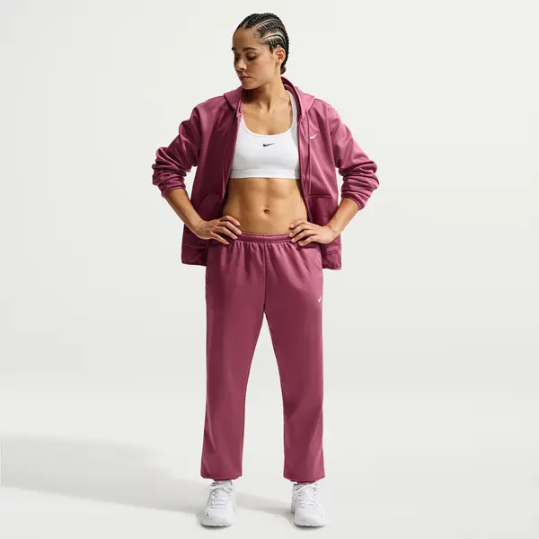 Nike Studio Fleece Sport Therma-fit Mid-rise Pants - Red