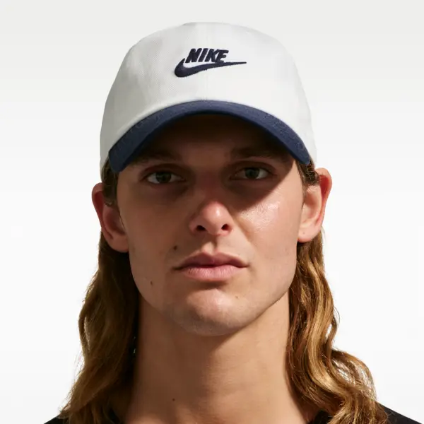 Nike Club Unstructured Futura Wash Cap - White