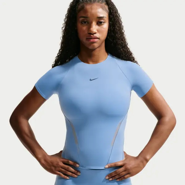 Nike Universa Mesh Short-sleeve Top - Blue