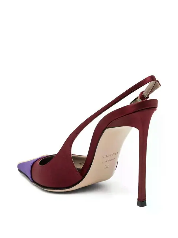 TOM FORD 105mm Thea Slingback Pumps - Purple