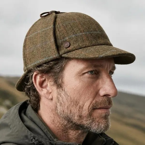DASMARCA HATS Dasmarca Blake Tweed Deerstalker Cap - Yellow