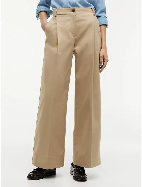 Tommy Hilfiger Pleated Wide Leg Chino