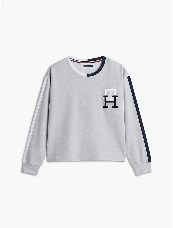 Tommy Hilfiger Cropped Pullover & Pant Sleep Set