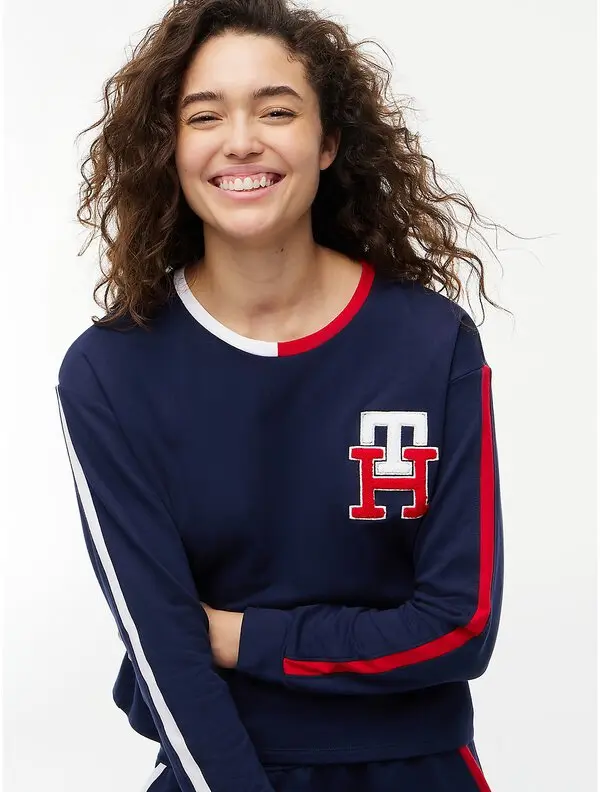 Tommy Hilfiger Cropped Pullover & Pant Sleep Set