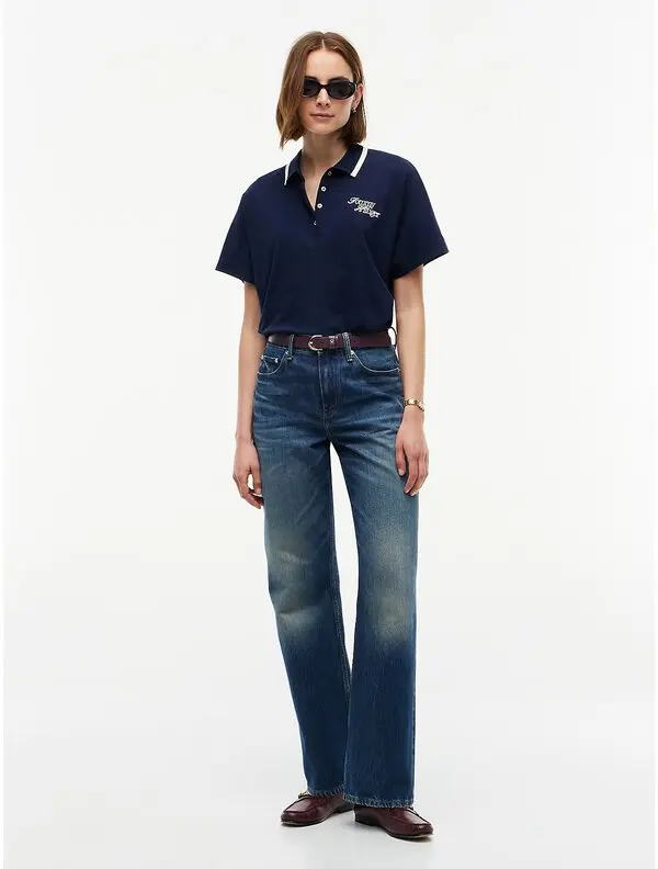 Tommy Hilfiger Relaxed Fit Embroidered Logo Polo Shirt
