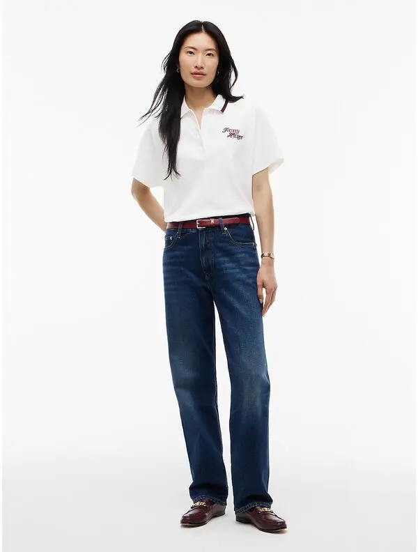 Tommy Hilfiger Relaxed Fit Embroidered Logo Polo Shirt