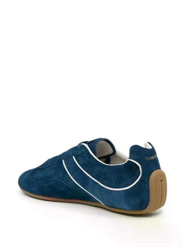TOM FORD Aston Suede Lace-up Sneakers - Blue