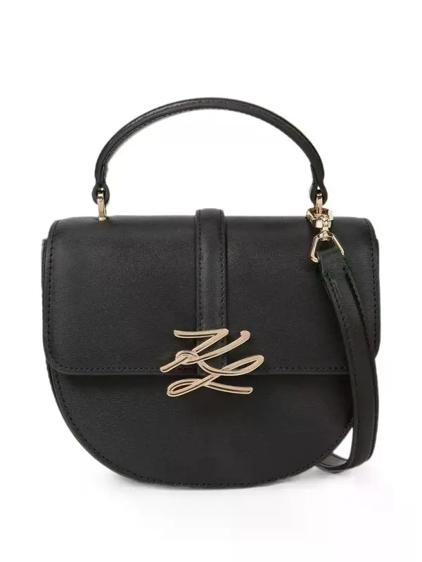 Karl Lagerfeld K/autograph Drop Cross Body Top Handle Bag - Black