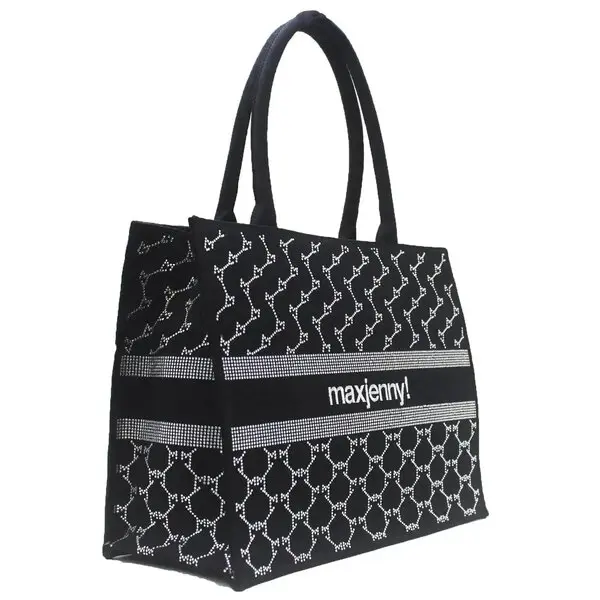 MAXJENNY Sculptural Book Tote Bag With Swarovski Details