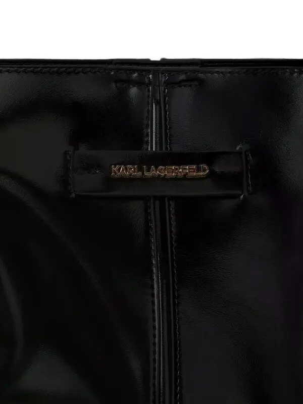 Karl Lagerfeld Medium K/pierced Shiny Tote Bag