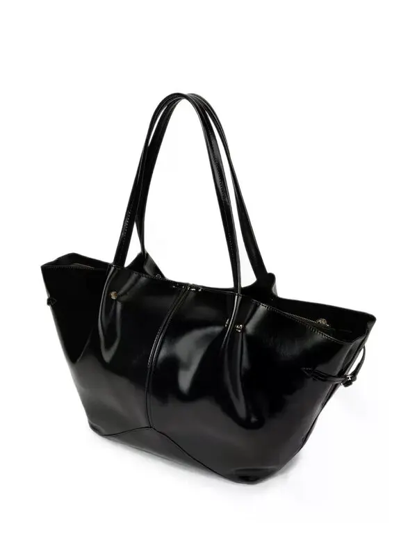 Karl Lagerfeld Medium K/pierced Shiny Tote Bag - Black