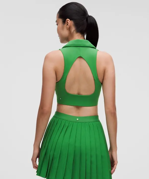 Lululemon Collared Longline Ribbed Tennis Bra