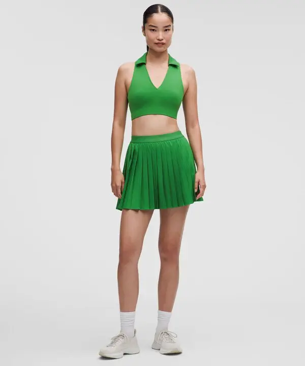 Lululemon Collared Longline Ribbed Tennis Bra
