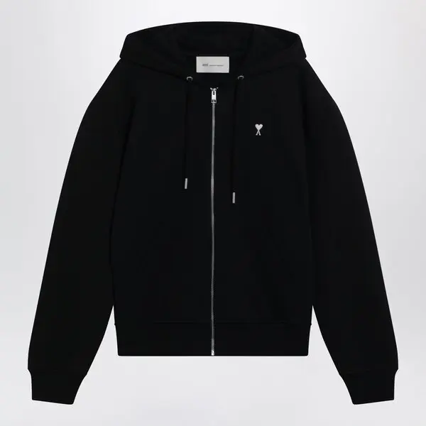 AMI Paris De Coeur Zip-up Sweatshirt