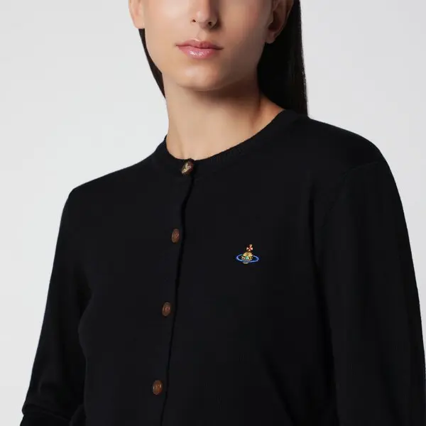 VIVIENNE WESTWOOD Wool Cardigan With Orb Logo