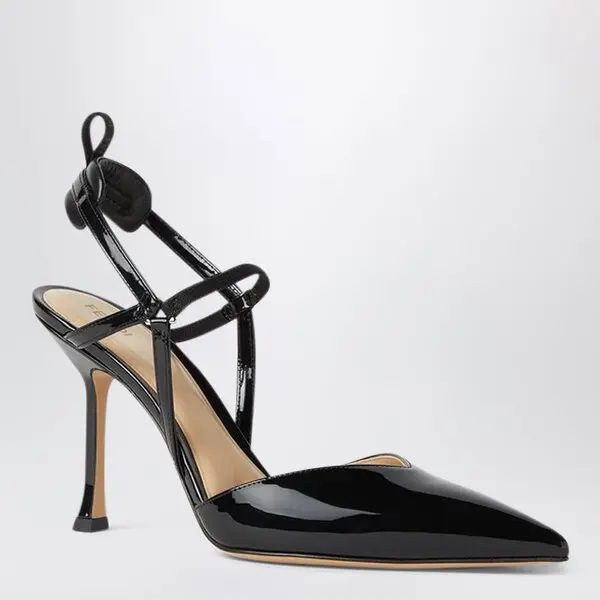Fendi Patent Calf Leather Slingbacks - Black
