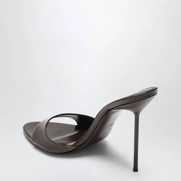 Paris Texas Leather Mules - Brown