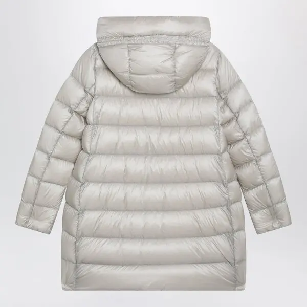 Moncler Pearl Beige Nylon Laque Down Jacket