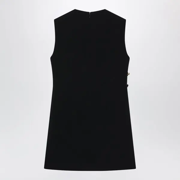 Versace Sleeveless Mini Dress In Stretch Viscose Cady