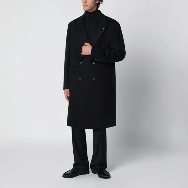 Tagliatore Double-breasted Wool Coat - Blue