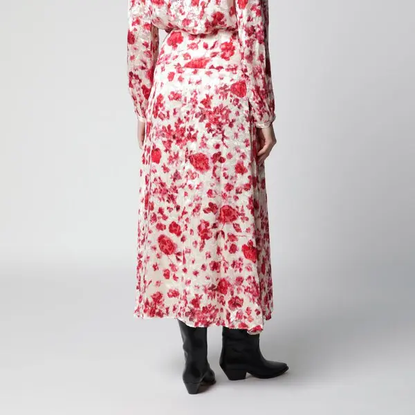 Isabel Marant Étoile Hilza Printed Silk Devore Georgette Skirt - Multicolor