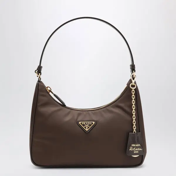 Prada Re-edition 2005 Bag In Re-nylon And Saffiano - Brown