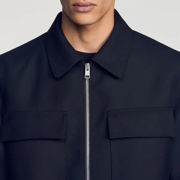 Sandro Patch Pocket Zip-up Jacket