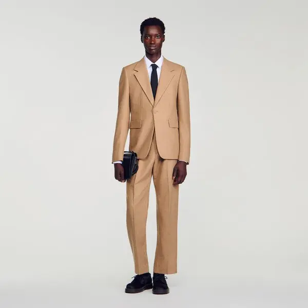 Sandro Loose Wool Suit Jacket