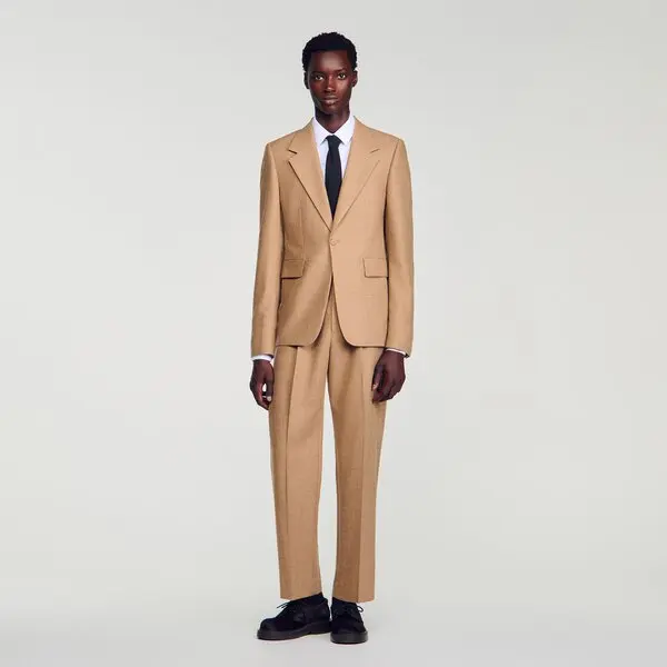 Sandro Loose Wool Suit Jacket
