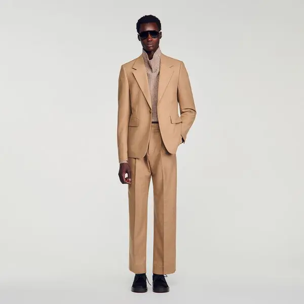 Sandro Loose Wool Suit Jacket