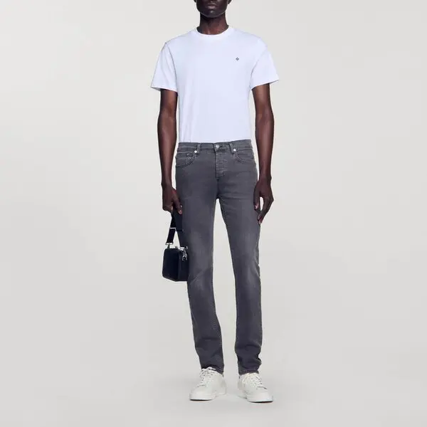Sandro Washed Gray Jeans