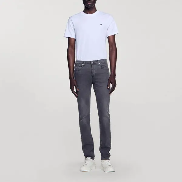 Sandro Washed Gray Jeans