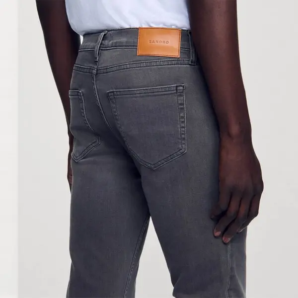 Sandro Washed Gray Jeans