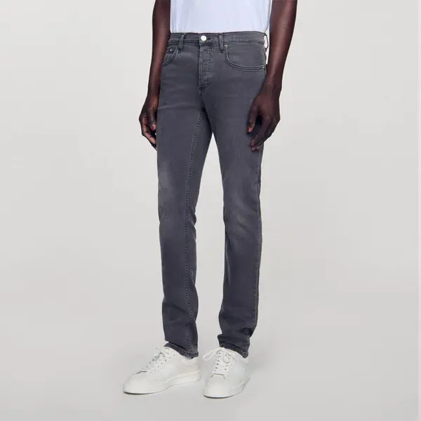 Sandro Washed Gray Jeans