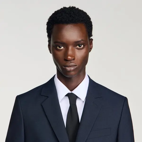 Sandro Virgin Wool Suit Jacket