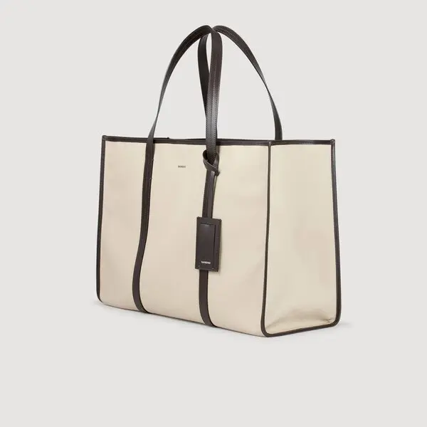 Sandro Canvas Shopping Bag