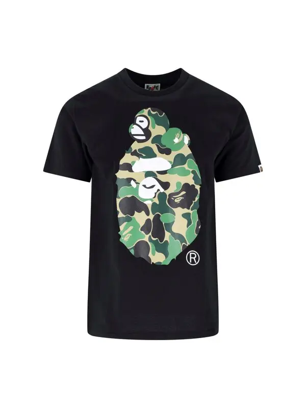 A BATHING APE T-shirt "camo Milo - Black