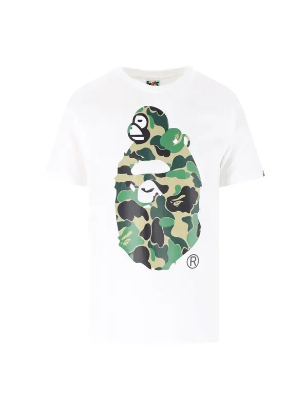 A BATHING APE T-shirt "camo Milo - White