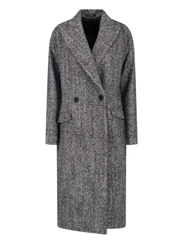 Tagliatore Wool Coat "linden - Black