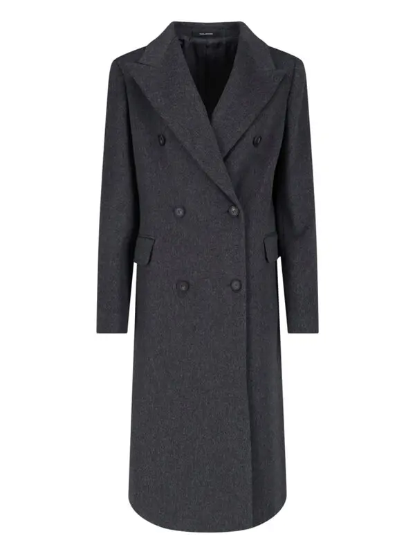 Tagliatore Double-breasted Coat "jole - Gray