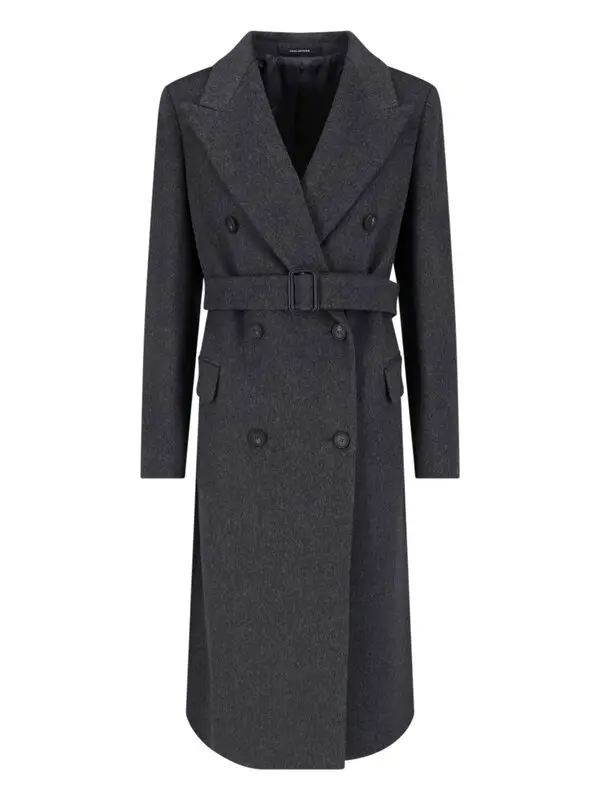 Tagliatore Double-breasted Coat "jole - Gray