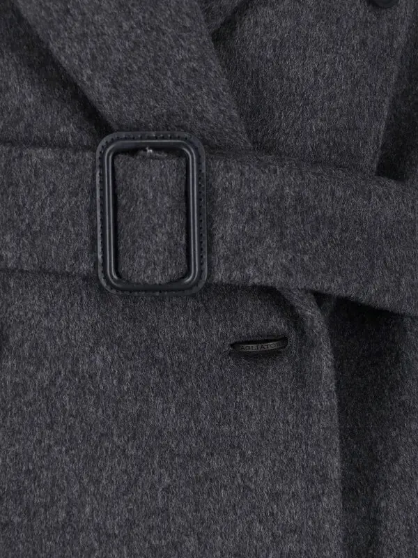 Tagliatore Double-breasted Coat "jole - Gray