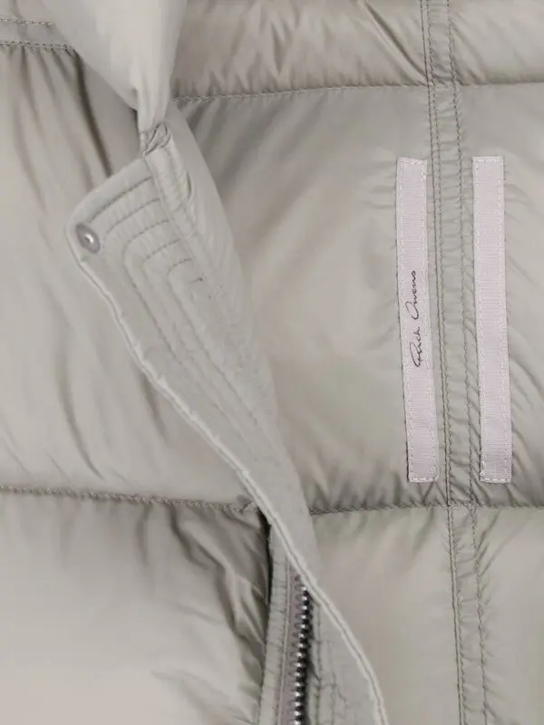 Rick Owens Cropped Hooded Down Jacket - Gray